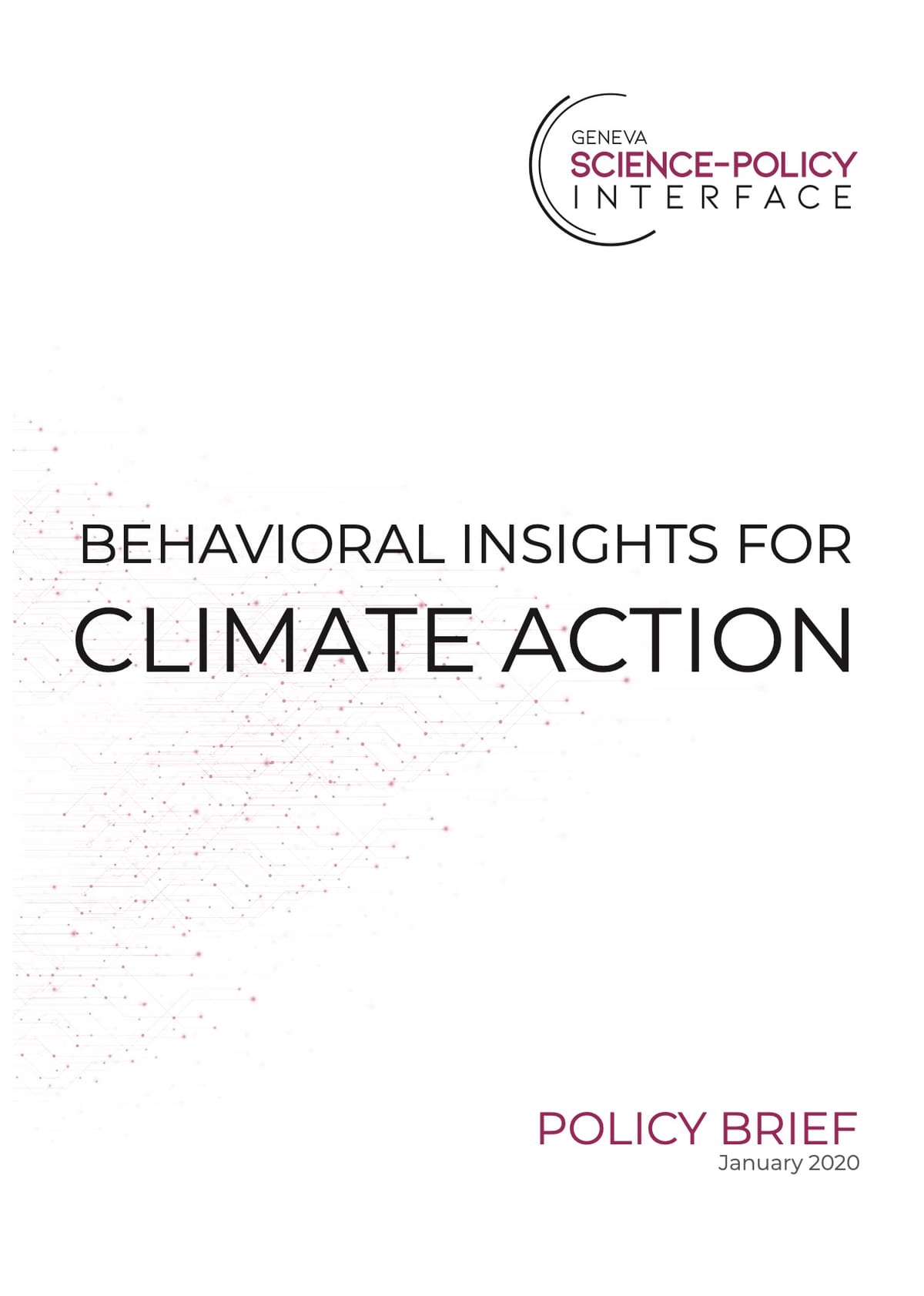 Behavioral Insights for Climate Action Behavioral Insights for Climate Action